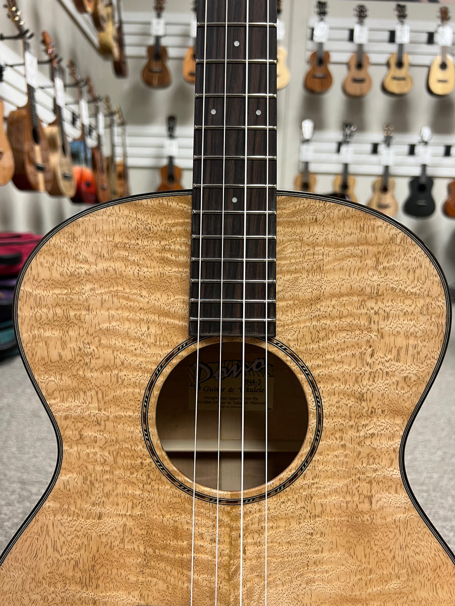 Pono BN4-3 Solid Mango Large Body Baritone Nui Ukulele w/Case #2 - Aloha City Ukes