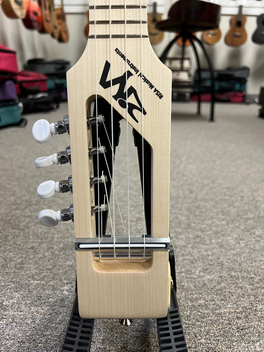 Risa UKS363-MP Solid Maple Stick Soprano Travel Electric Ukulele w/Case - Aloha City Ukes