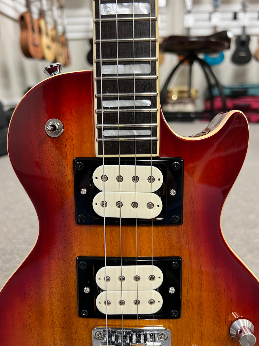 Risa UKE-LP432-CS Tenor Les Paul Style Solid Body Electric Ukulele w ...