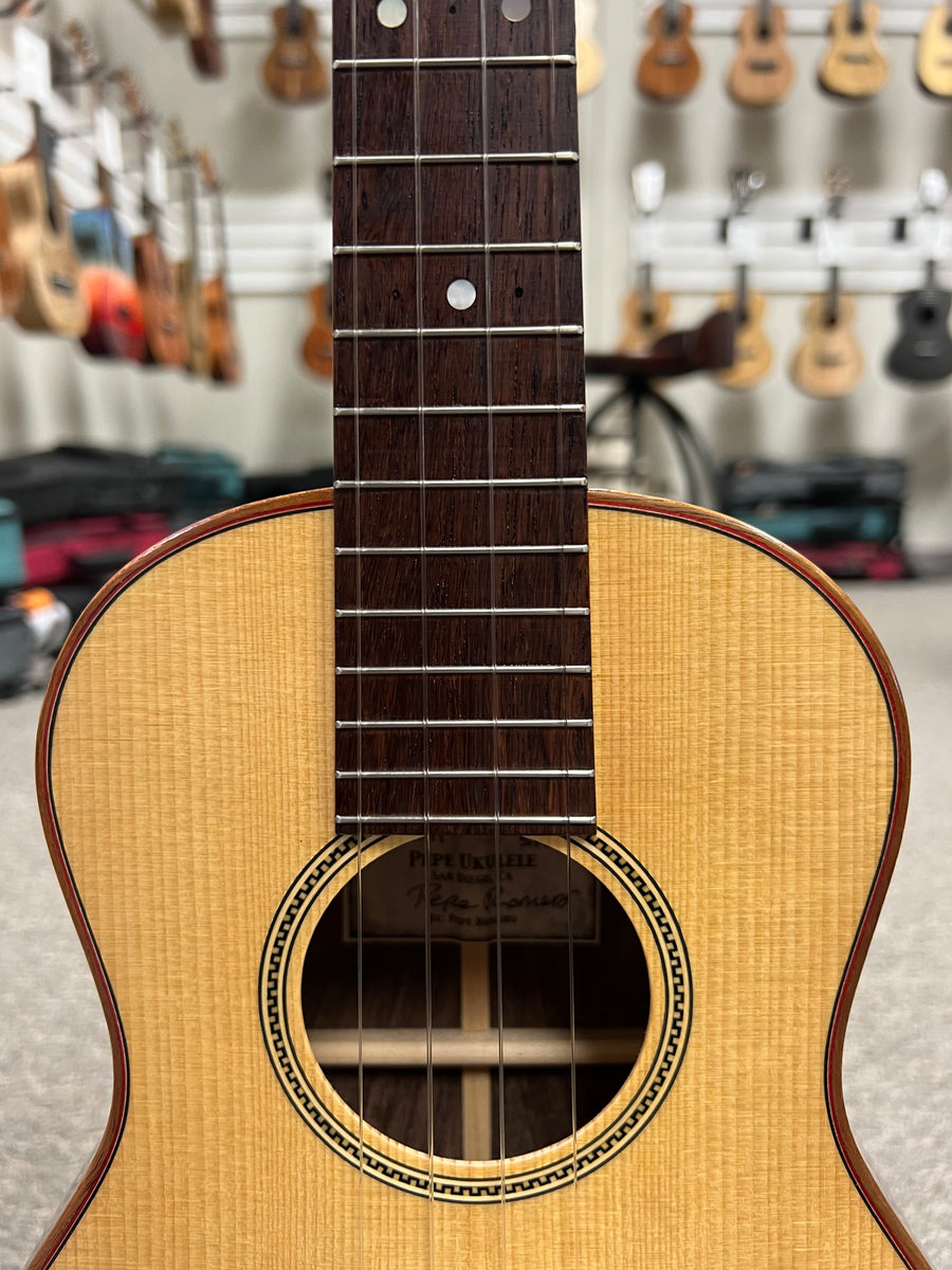 Pepe Romero Custom Tenor Ukulele w/Case - Solid Spruce/Solid Rosewood ...
