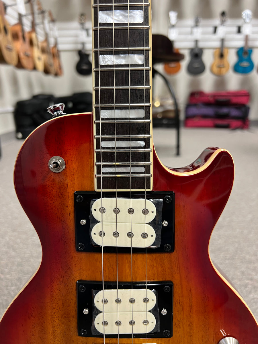 Risa UKE-LP432-CS Tenor Les Paul Style Solid Body Electric Ukulele w ...