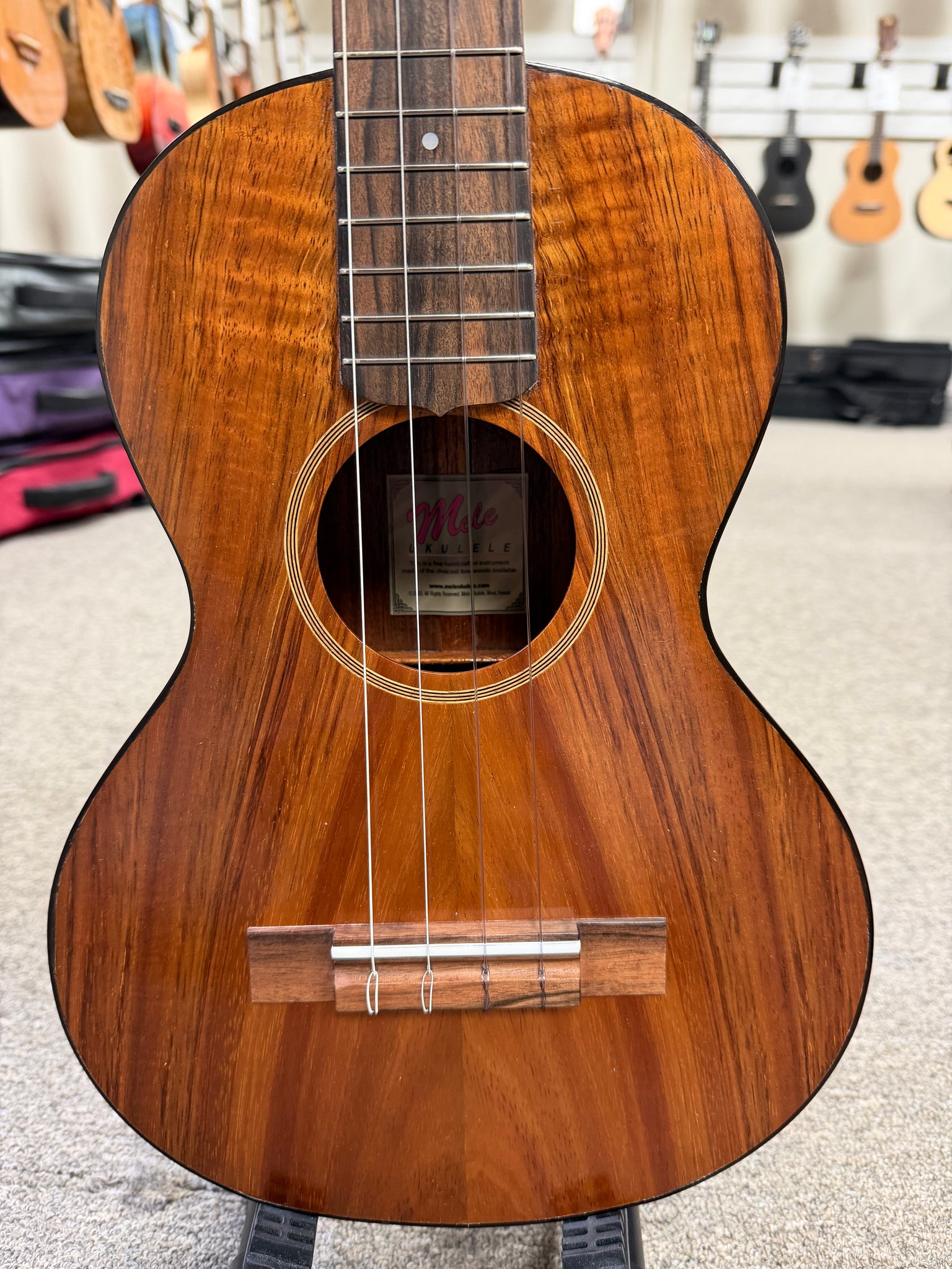 Mele Solid Koa Baritone Ukulele w/Case - Pre Loved - Aloha City Ukes