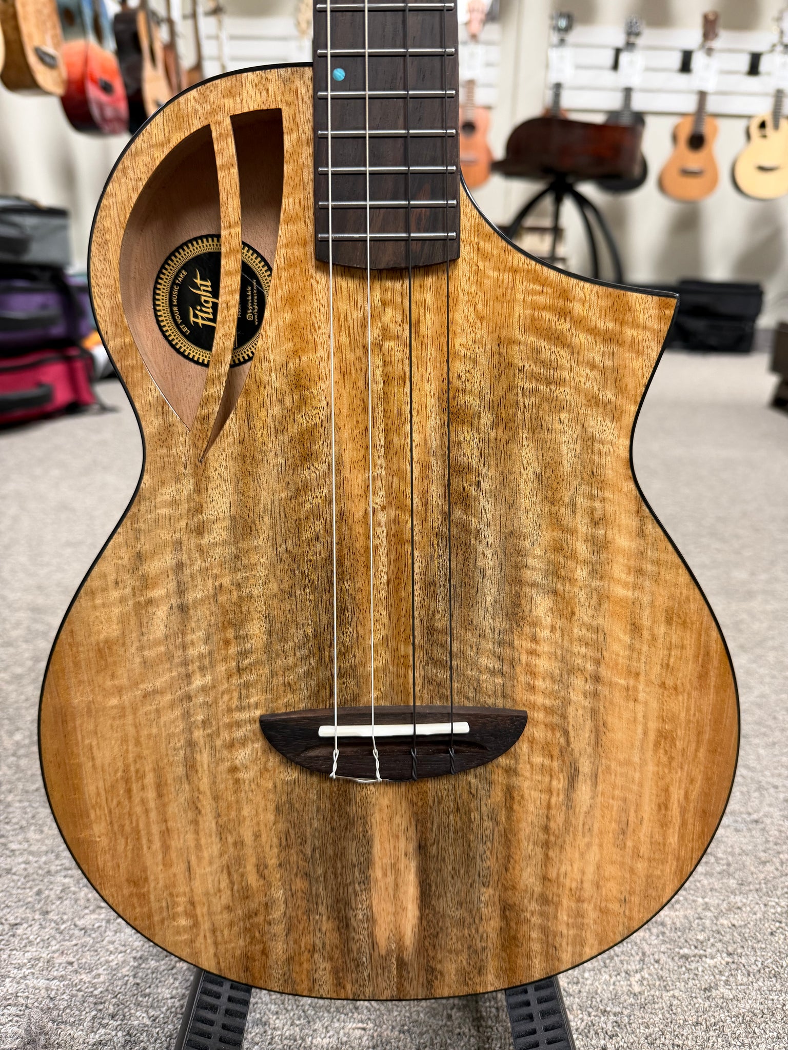 Flight Aviator Solid Mango/Okume Baritone Ukulele w/Case #1 - Aloha ...