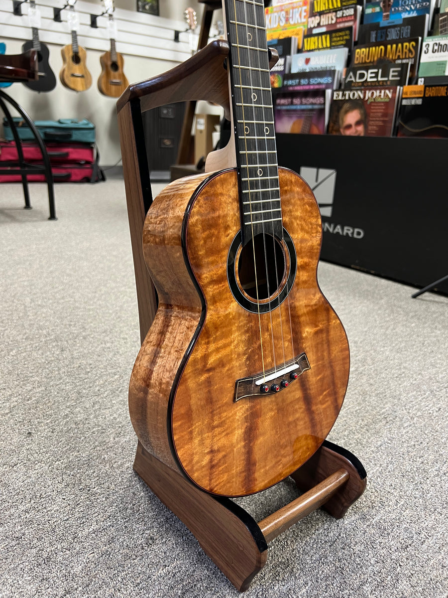 Custom Walnut Wood Ukulele Stand by Lee Murdock - Walnut Uke Stand ...