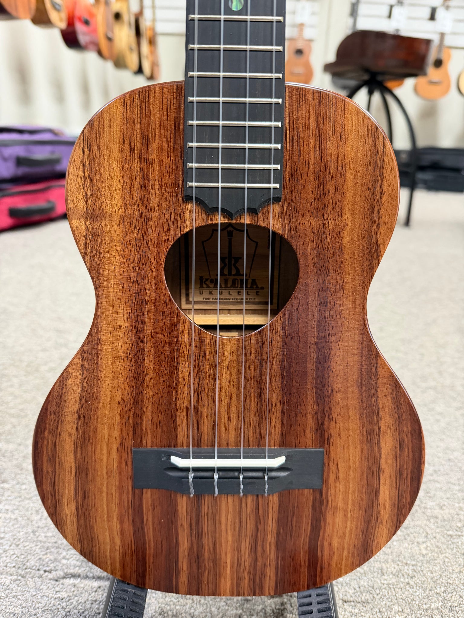 KoAloha KTM-10 Solid Koa Pikake Tenor Ukulele w/Case #3 - Made In ...