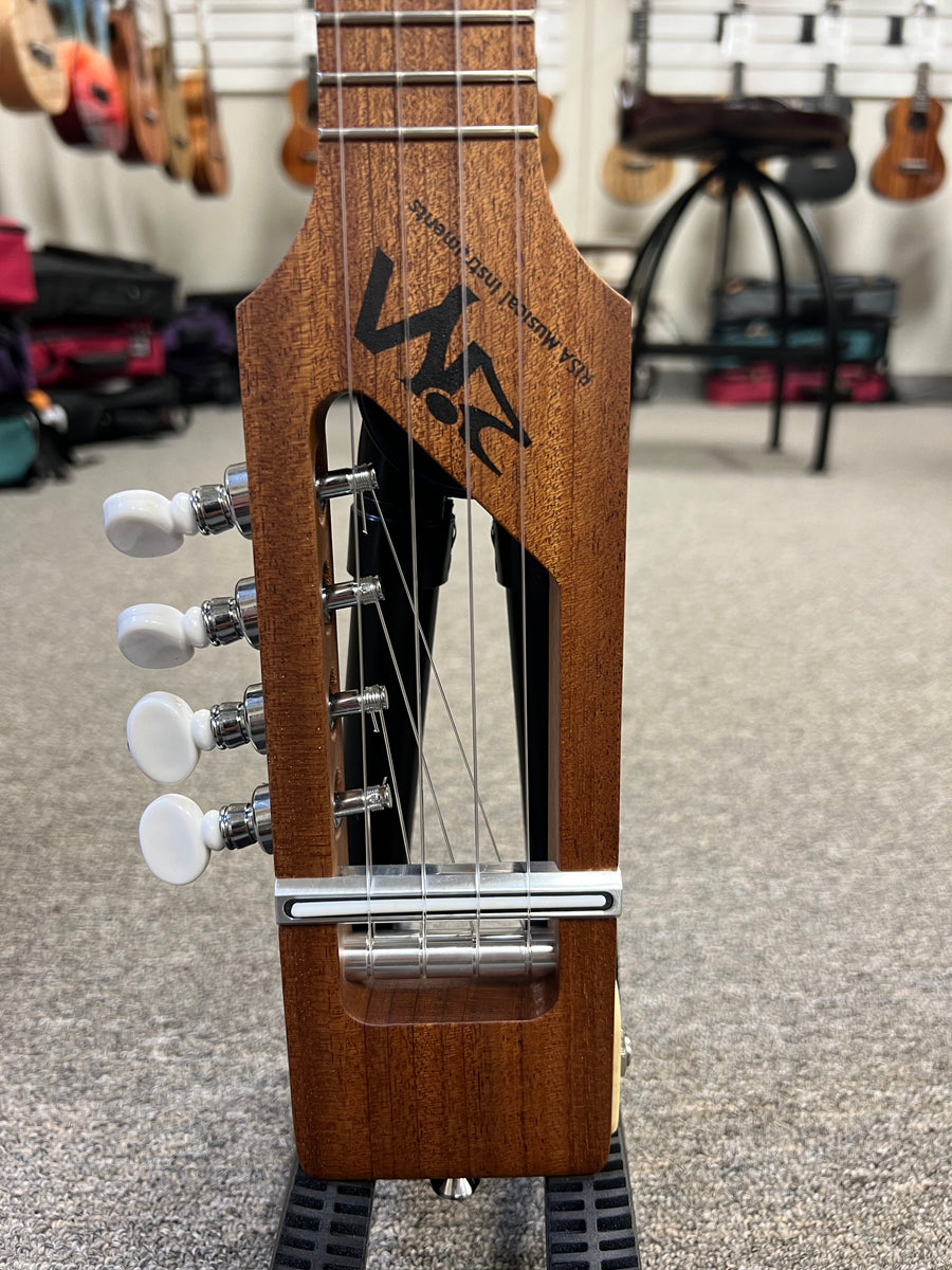 Risa UKS432-MA Mahogany Stick Tenor Travel Electric Ukulele w/Case - Aloha City Ukes