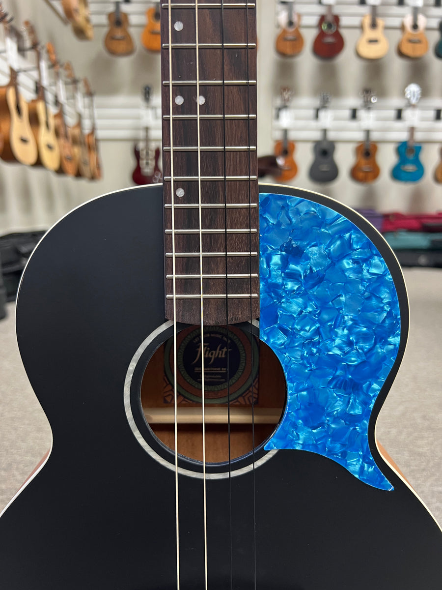 Flight Iris Baritone Ukulele w/Case - Black - Aloha City Ukes