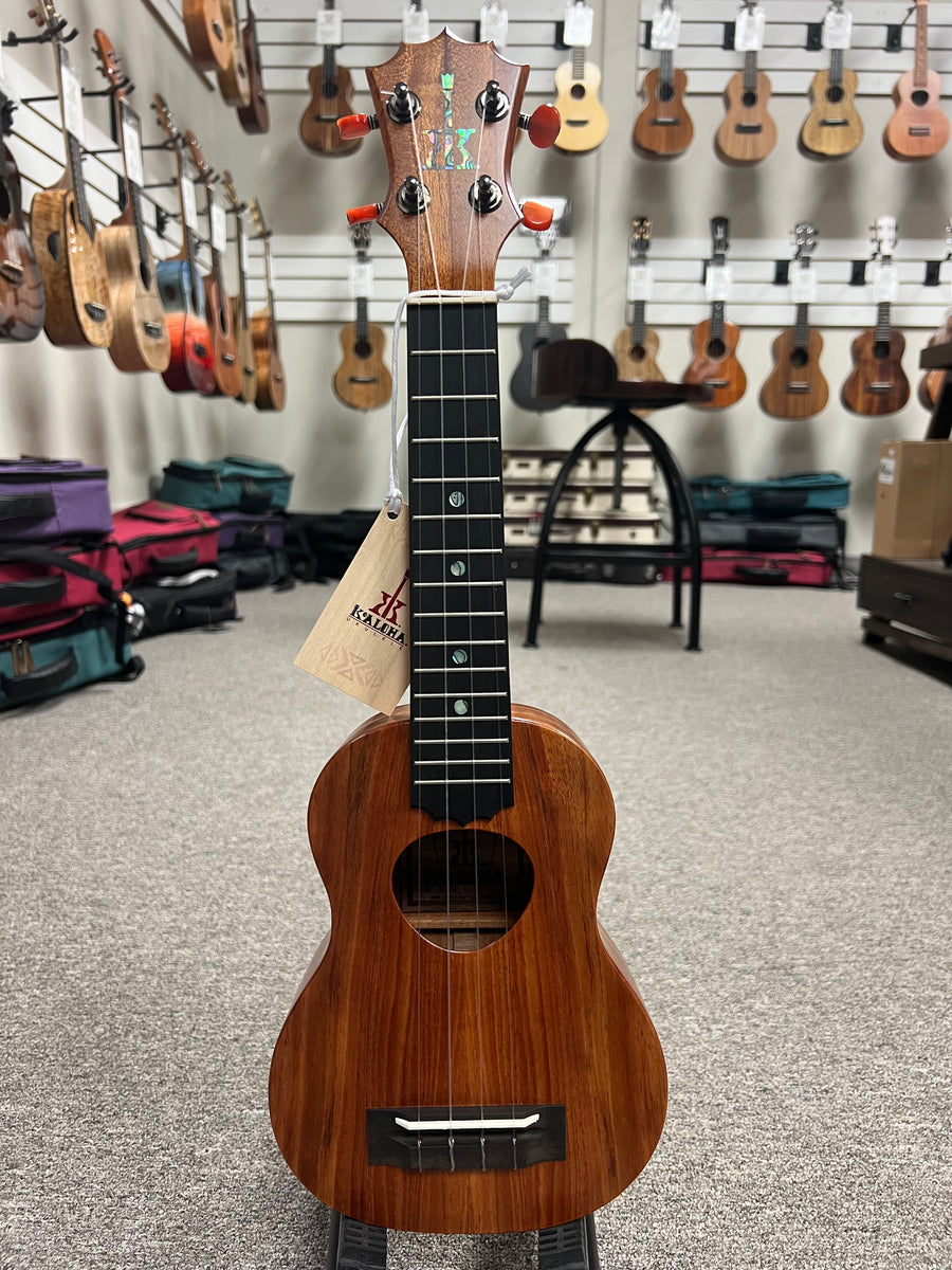 KoAloha KSM-10 Solid Koa Pikake Soprano Ukulele w/Case #2 - Made in ...