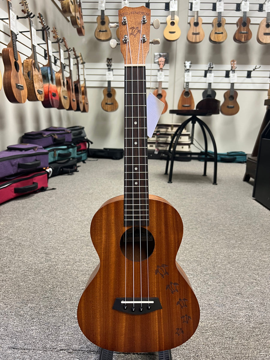 Islander by Kanile'a MT-4-HNS Mahogany Honu Tenor Ukulele - Turtle ...
