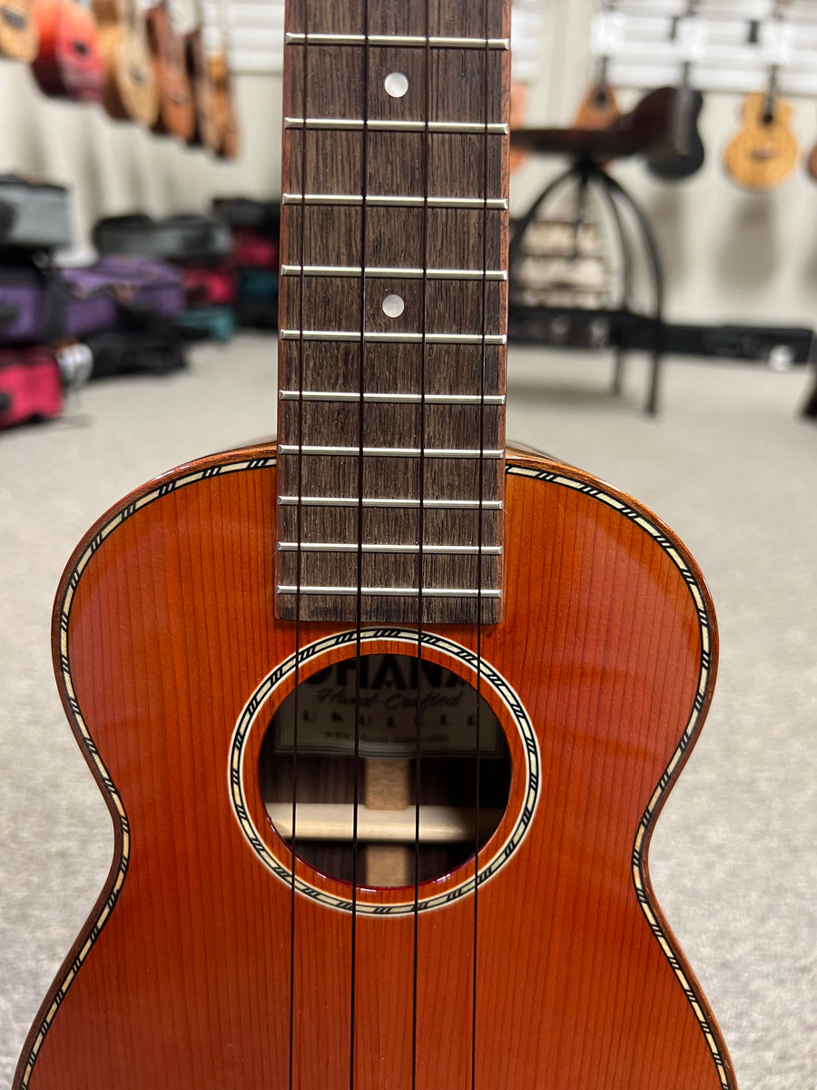 OHANA SK-50G Soprano Ukulele - Solid Cedar/Solid Rosewood - Pre Loved ...