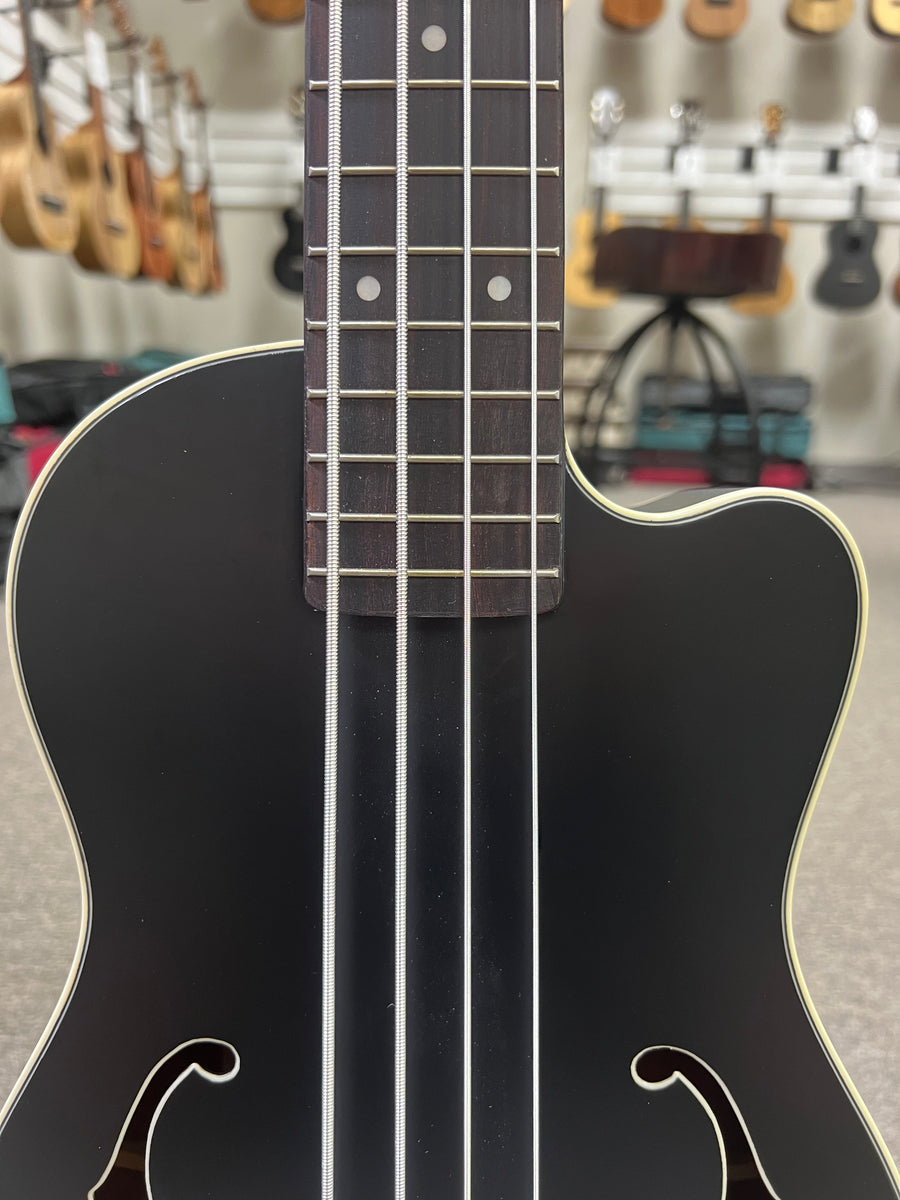 KALA Black Journeyman Acoustic-Electric U-Bass w/Case - UBASS - Aloha ...