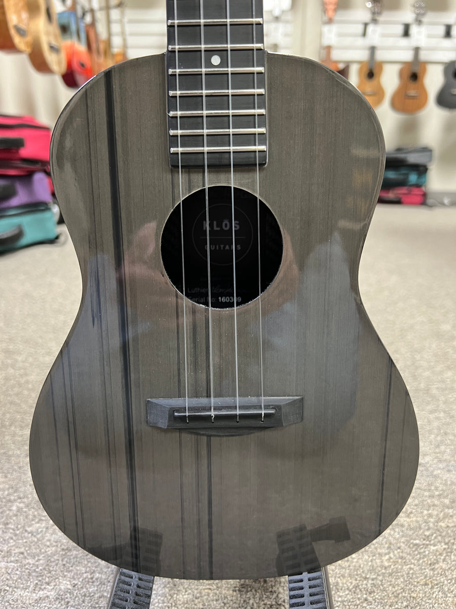 Klos Deluxe Full Carbon Timber Concert Ukulele w/Case - Travel Uke ...