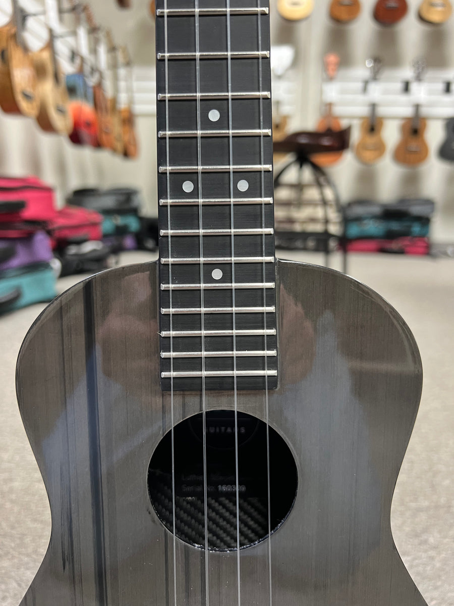 Klos Deluxe Full Carbon Timber Concert Ukulele w/Case - Travel Uke ...