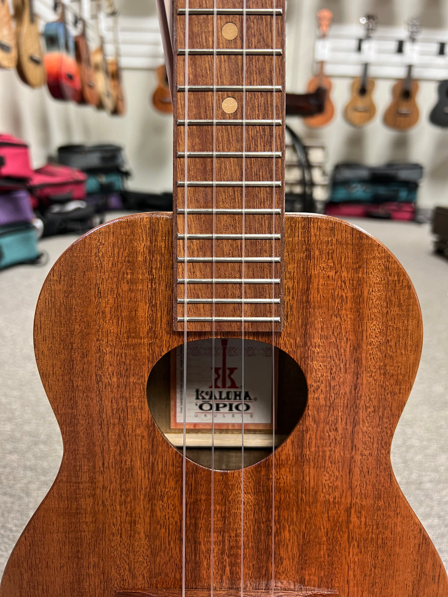 KoAloha KTO-10 Solid Acacia Opio Tenor Ukulele w/Case - Aloha City Ukes