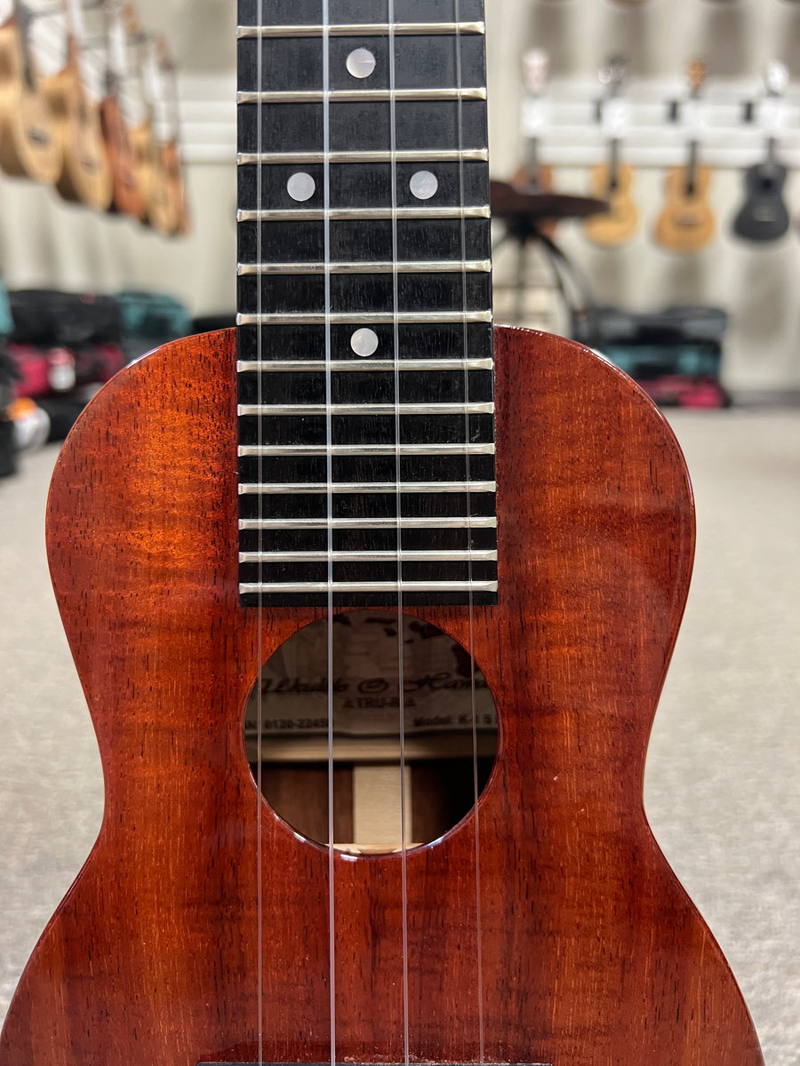 Kanile'a K1-S Solid Deluxe Koa Soprano Ukulele w/Case - Pre-Loved ...
