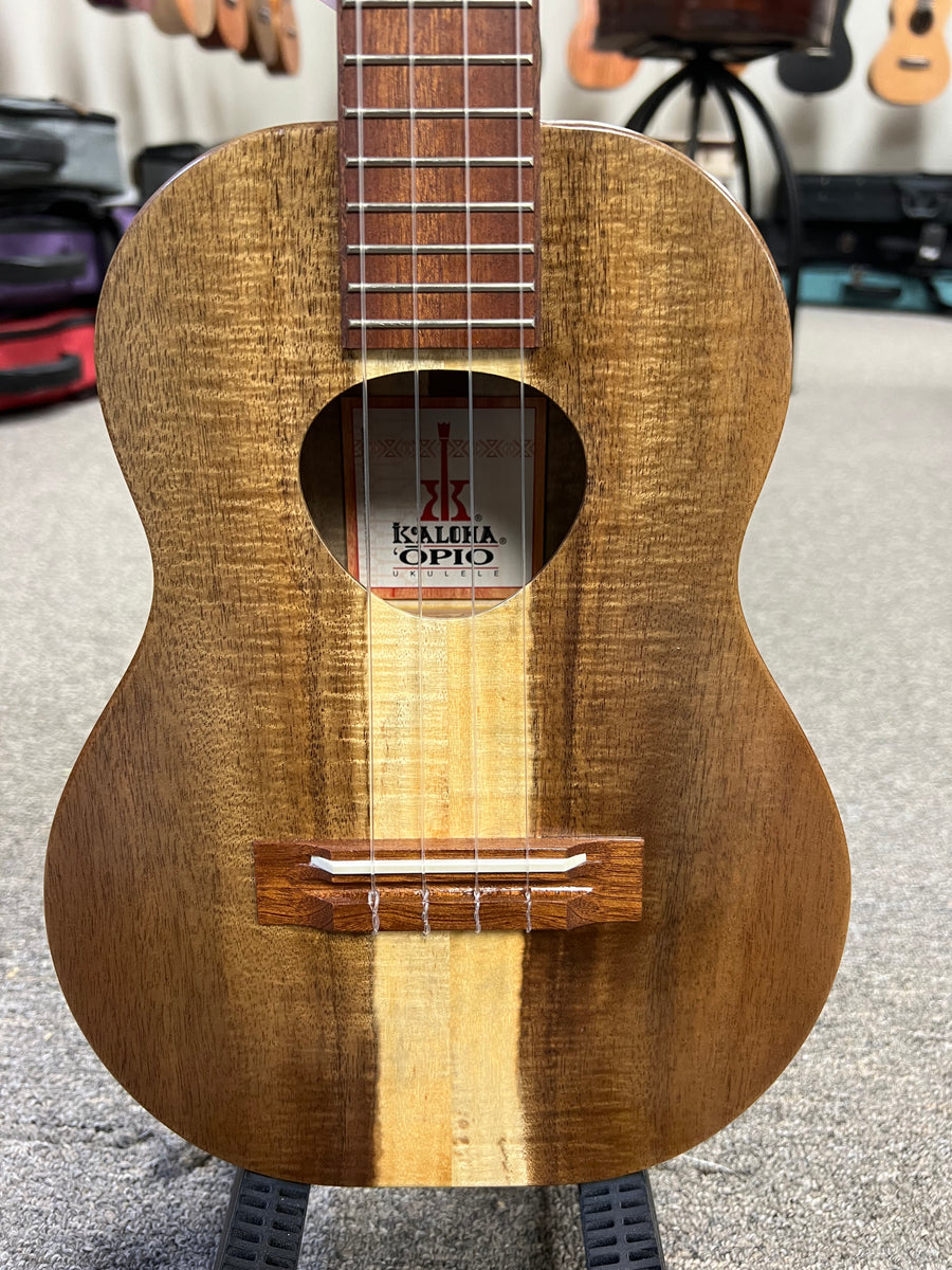 KoAloha KTO-10 Solid Acacia Opio Tenor Ukulele w/Case #2 - Aloha City Ukes