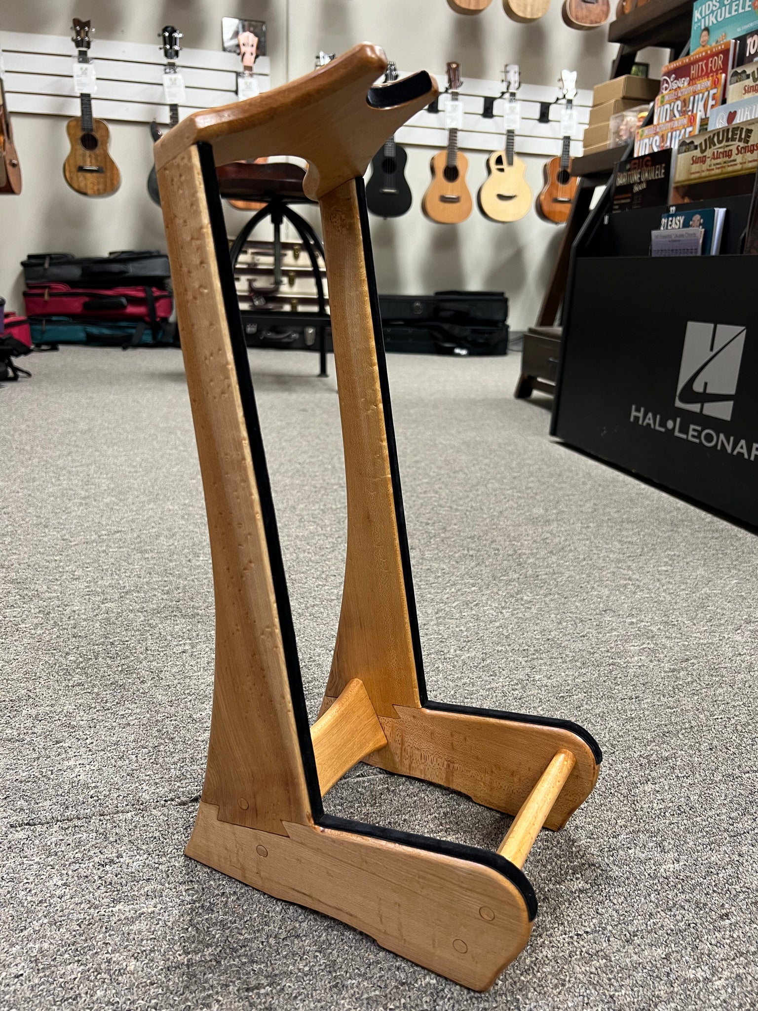 Custom Birdseye Maple Wood Ukulele Stand by Lee Murdock - Birdseye ...